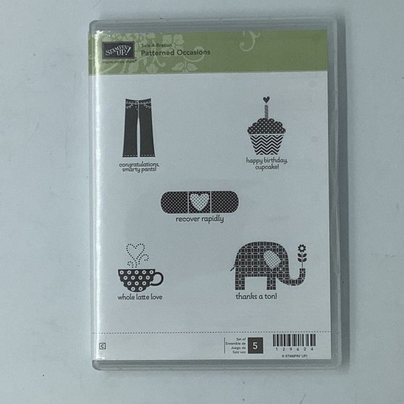 Stampin' Up! | Design | Stampin Up Set Patterned Occasions 5 Pc Unused ...